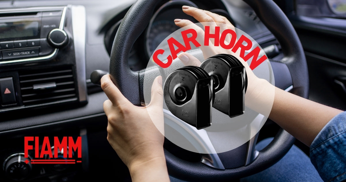 FIAMM AM80SX Red/Black Car Horn – 135dB Waterproof 12V Horn for Cars ...