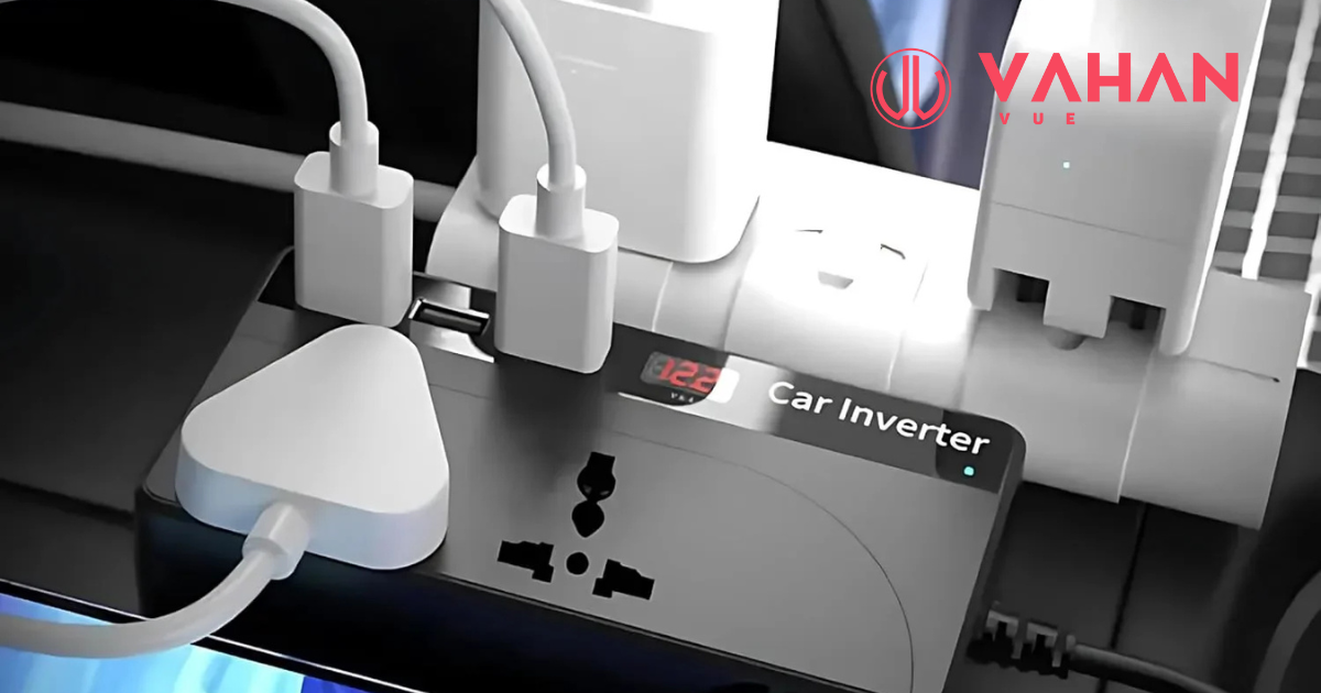 VAHAN VUE Car Power Inverter 200W | Vehicle Inverter | CAMSTORE India