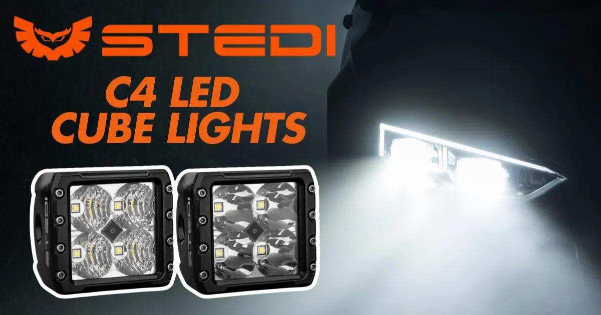 STEDI C4 Cube LED: Dual Beam for Brilliant Road View | CAMSTORE India